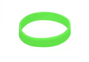 200 Green Silicon Wristbands (PLAIN)