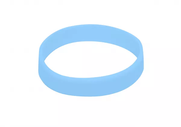 5000 Light Blue Silicon Wristbands (PLAIN)