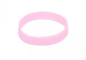 10 Baby Pink Silicon Wristbands (PLAIN)