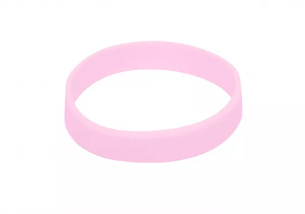 200 Baby Pink Silicon Wristbands (PLAIN)