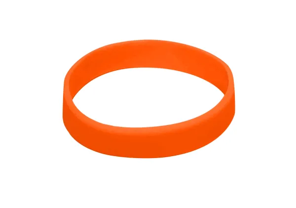 Custom Printed Orange Silicon Wristbands 8 Colour - Adult ½ inch