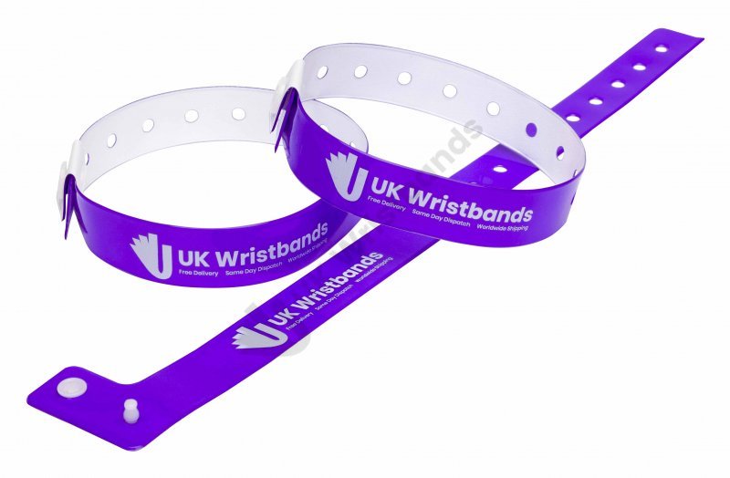 5000 vinyl L shape wristbands Custom Printed